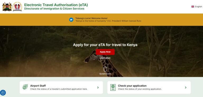 Kenya e-Visa Status Check - Official Website